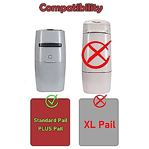 8 Pack Cat Litter Refill Bags Cartridge Compatible with Litter Cat Genie Standard and Plus Pail Refills (But Not for XL Pail), Pet Waste Bags, Cat Litter Box Accessories