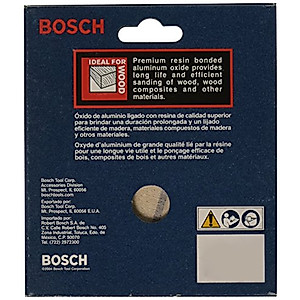 BOSCH SR5R180 5-Piece 180 Grit 5 In. 8 Hole Hook-And-Loop Sanding Discs