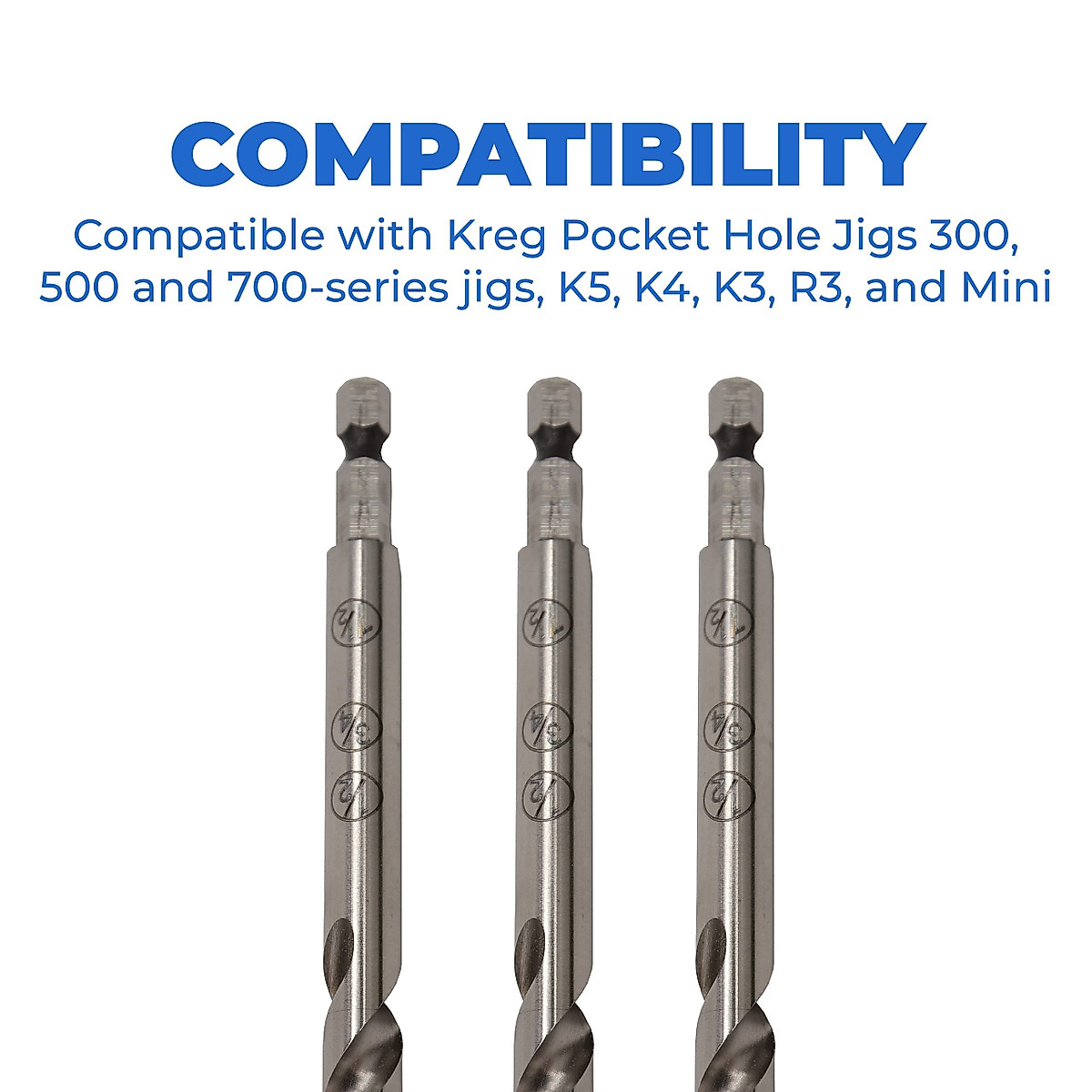 Kreg KPHA300 Easy-Set Pocket-Hole Drill Bit | 2 Pack
