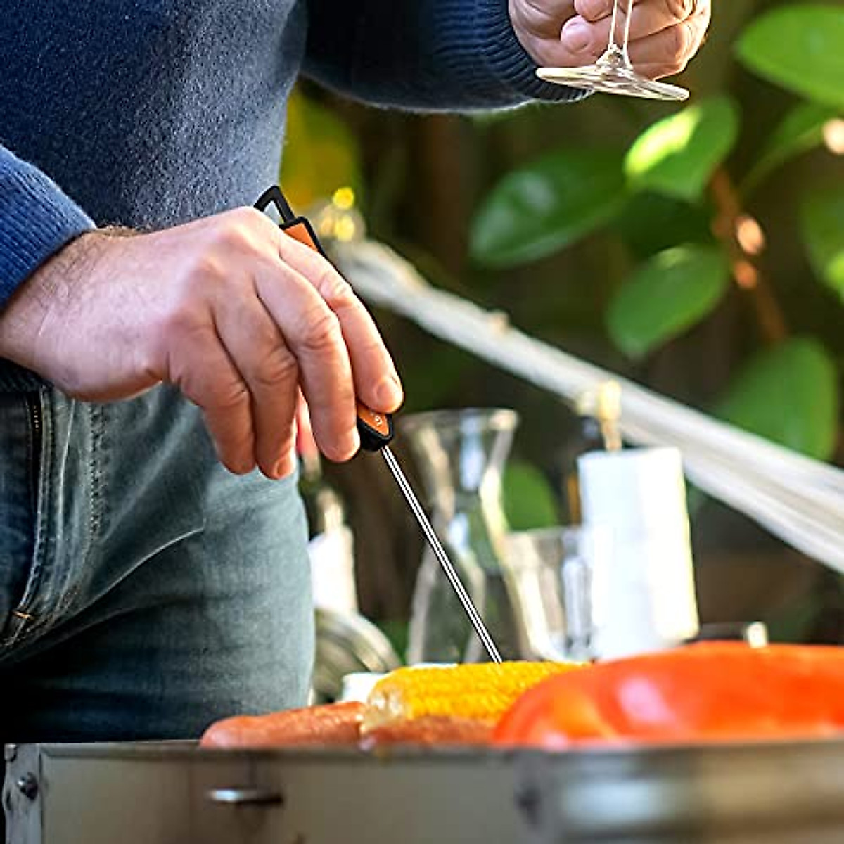 6 Pieces Digital Thermometer Candy Thermometer Digital Water Thermometer Immediate Read Meat Thermometer for Kitchen Cooking Food