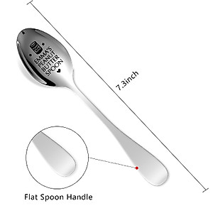 Custom Engraved Name Peanut Butter Spoon, Stainless Steel Coffee Spoon, Personalized Birthday Wedding Gifts