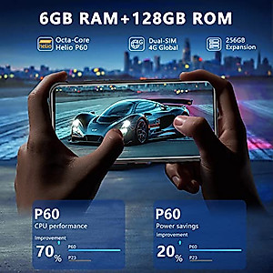 Rugged Smartphone Unlocked OUKITEL Phone WP9 6G+128G Dual Sim 8000mAh 5.86" HD+ Waterproof Cell Phone 16M/8M Triple Camera 4G Global Android10 Face ID WP5 Pro Upgrade Rugged Phone NO Support At&T