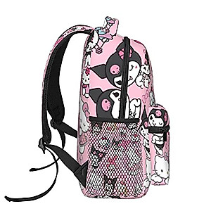 Cartoon Cat Backpack Large Capacity Daypack Lightweight Travel Laptop Bag for Women Girl