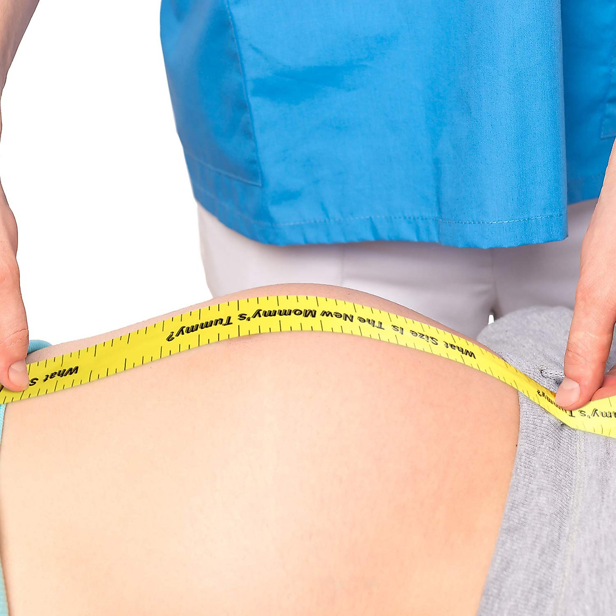 Gejoy 2 Rolls 2 Inch x 150 ft Baby Shower Measure Belly Tape Baby Shower Games Tummy Measure Game for Halloween Baby Shower Party Supplies