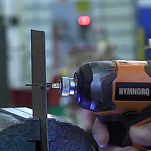 Hymnorq Metric M3 x 0.5 Black TiAIN Finish HSS Co M35 Drill and Tap Combination Bit with 1/4” Hex Shank and Self Centering Split Point for Aluminum Iron and Stainless Steel