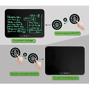 Huge LCD Writing Tablet 4 Adult & Kid, 22 Inch Standalone Bulletin & Message Board 4 Business & Home, Rechargeable Electronic Doodle & Drawing Pad with 2 Pens, Learning Toy, Holiday or Birthday Gift