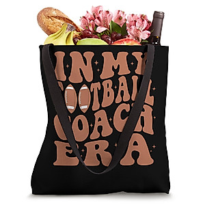 In My Football Coach Era Groovy Football Coach Christmas Tote Bag