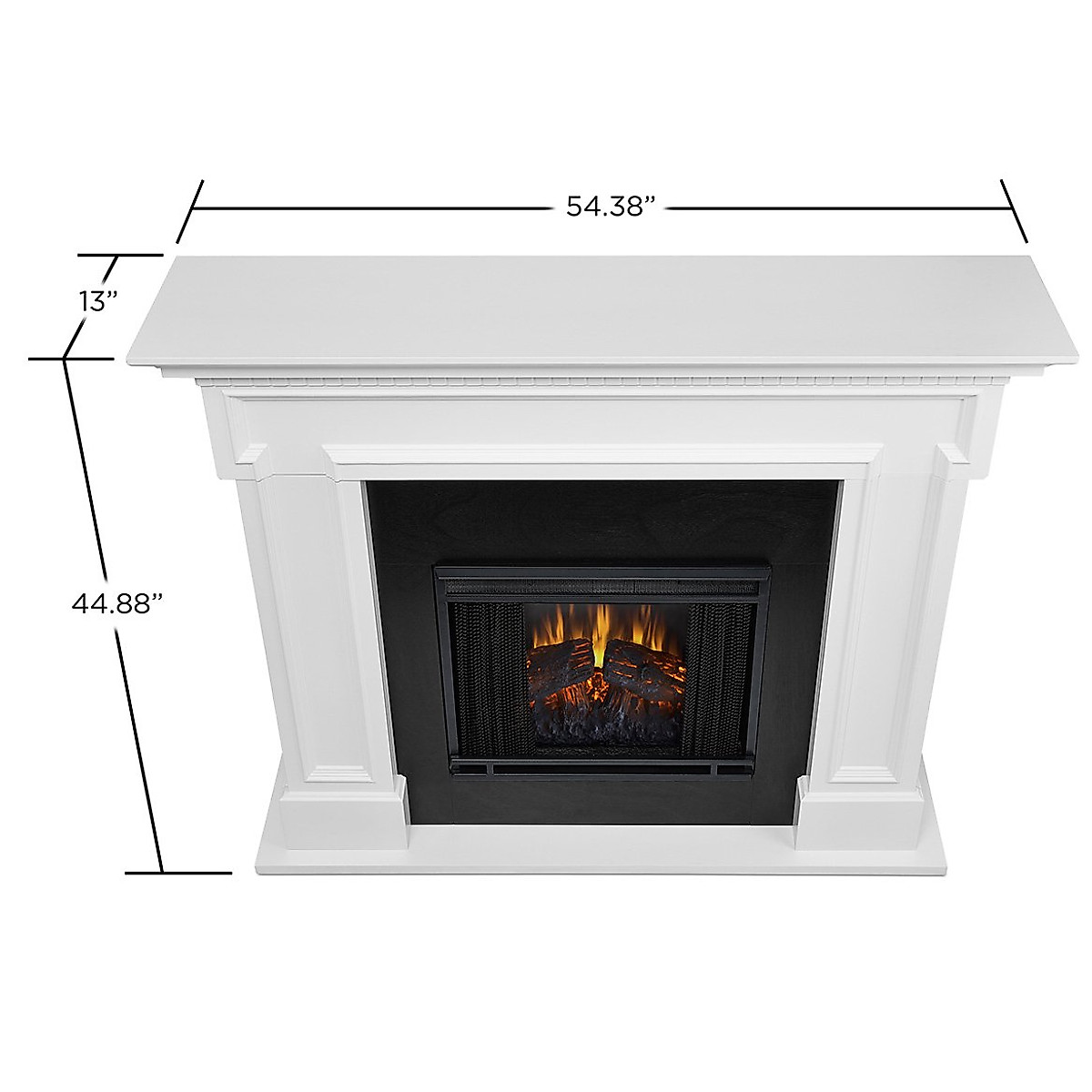 Real Flame White 5010E-W Thayer Electric Fireplace