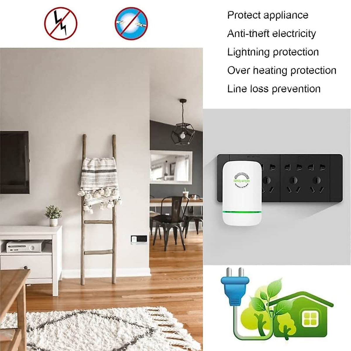 Pro Power Saver, 2024 New Upgrade Energy Saving Device, Power Saver Energy Saving Device for Home Office Market US Plug 90V-250V 30KW (2PCS)