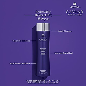 Alterna Caviar Anti-Aging Replenishing Moisture Travel Kit | For Dry, Brittle Hair | Protects, Restores & Hydrates | Sulfate Free, Shampoo, Conditioner, and CC Cream