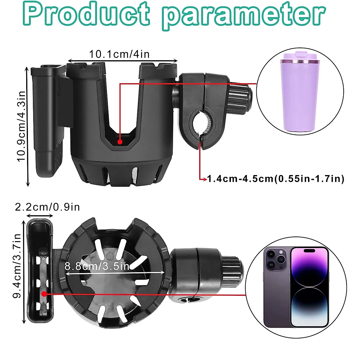 Vodolo Tree Stand Cup Holder - Tethered Saddle Hunting Platform System Kit - 1PCS