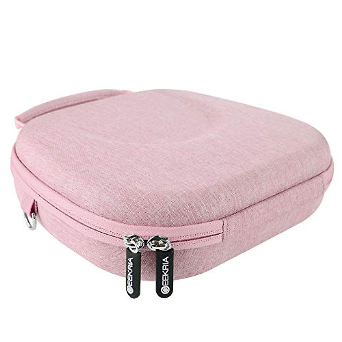 Geekria NOVA Shield Headphones Case, Compatible with AirPod Max Headphones Case, Replacement Hard Shell Travel Carrying Bag with Room for Smart Case and Accessories Storage (Pink)