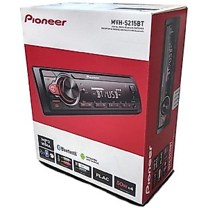 Pioneer Single Din Built-In Bluetooth, MIXTRAX, USB, Auxiliary, Pandora, Spotify, iPhone, Android and Smart Sync App Compatibility Car Digital Media Receiver / Includes Alphasonik Earbuds