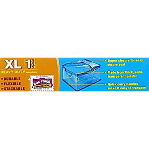 Ziploc XL Flex Flexible Tote with Handle, Large, Clear