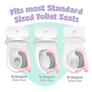 Ashtonbee Mountable Potty Seat (with steps, Pink)
