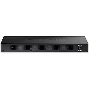 TRENDnet 16-Port Gigabit PoE+ Switch, 16 x Gigabit PoE+ Ports, 120W PoE Budget, Up to 30W Per Port, 1U 19” Rackmount Brackets Included, Fanless, Lifetime Protection, Black, TPE-TG161H