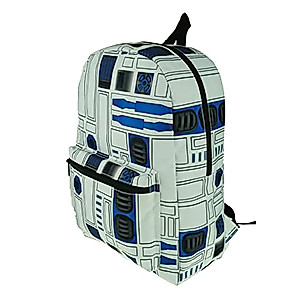 KBNL Star Wars - R2D2 Deluxe All Over Print Backpack - 64955, White