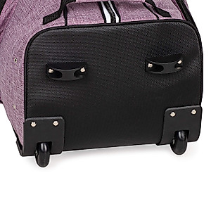 Founders Club Golf Travel Cover Luggage for Golf Clubs with ABS Hard Shell Top Travel Bag (Lavender)
