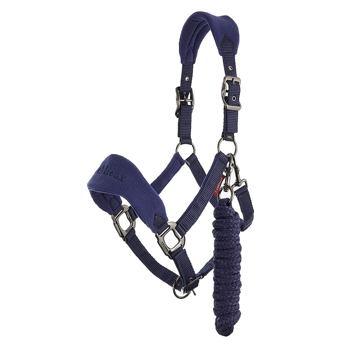 Lemieux Vogue Fleece Headcollar & Rope Royal Blue Extra-Full