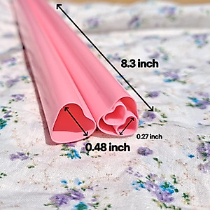 The best MOON Jumbo Smoothie Straws Heart shaped Pink Straws Disposable Drinking cute straws Individually Wrapped Pink Plastic Straws milkshake Valentines day Champagne valentine's day 50pcs