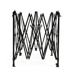 Suntime 13x13 Instant Pop Up Gazebo Canopy Tent Shelter with Solar LED Lights, Zippered Mesh Mosquito Netting, Wheeled Roller Carry Bag, Bonus Weight Sandbags, Stakes, Ropes - Navy