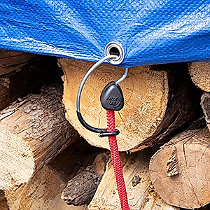 Nite Ize, Inc. BHL24-10-R3 Nite IZE HookLock, Premium Steel Locking Hook Bungee Cord, 24 Inch, Red