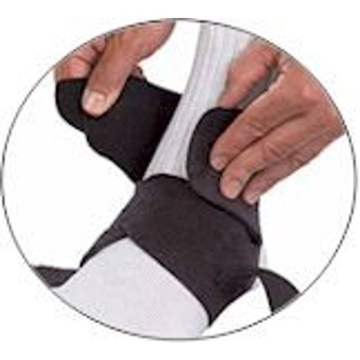 Mueller Adjustable Ankle Support, Black, One Size