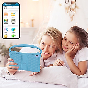 IWGGO Kids 7-inch Tablet with 32GB Storage, Dual Camera, Android 11, Parental Controls, Toddler-friendly
