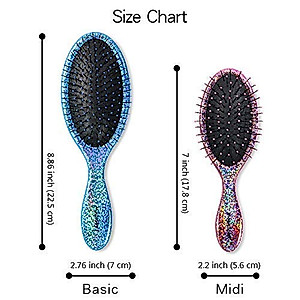 MagicSpell pro 2 brush set for all hair types (Shiny Blue & Pink)