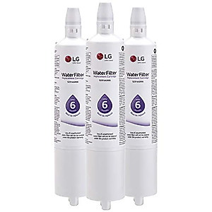 LG LT600P LT600P3 Refrigerator Water Filter, 3 Count (Pack of 1), White