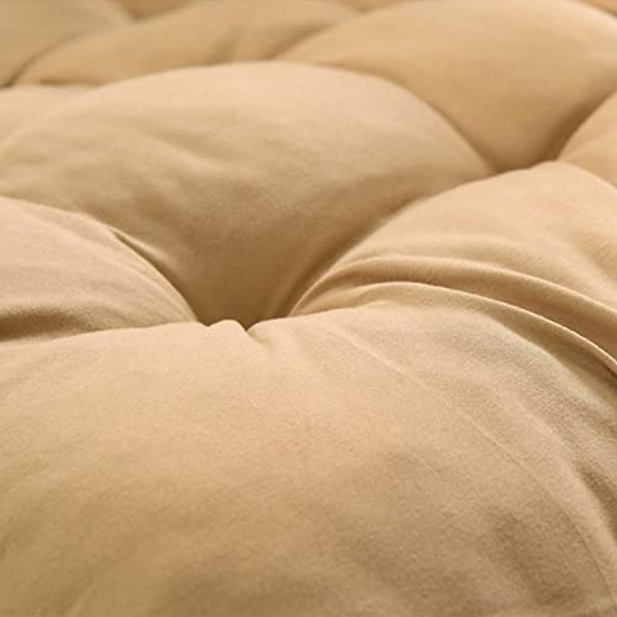 Lee My Rocking Chair Cushion, Solid Color High Back Patio Chair Cushion, Replacement Cushion, Indoor Non-Slip Seat with Ties, Bedroom Balcony Garden Recliner Cushion