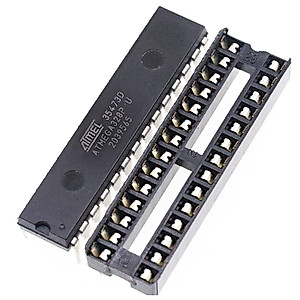 risingsaplings 2pcs ATMEGA328P-PU with UNO R3 bootloader and IC Socket