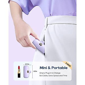 Kuulaa [2 Pack Portable Charger 5000mAh,Small Portable Charger for iPhone 14/14Pro/13/13 Pro/12/11 & Mini PD20W USB C Power Bank Fast Charging for iPhone 15/Samsung Galaxy/Google Pixel,