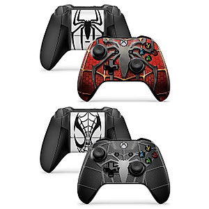 2 x Spider Controller Skins Full Wrap Vinyl Sticker Compatible with Xbox One/S/X