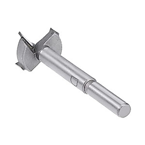 uxcell Forstner Drill Bits 26mm, Tungsten Carbide Wood Hole Saw Auger Opener, Woodworking Hinge Hole Drilling Boring Bit Cutter, 2pcs (Gray)