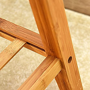 Bamboo Storage Bench Entryway Shoe Rack Natural 23.6x12x17.3''