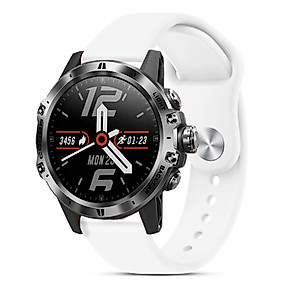 Amzpas Silicone Bands for COROS VERTIX/COROS APEX 46mm/ COROS APEX Pro/COROS APEX 2 Pro, 22mm Soft Quick-Release Replacement Wristband with Simple Buckle, Sport Strap for Men Women