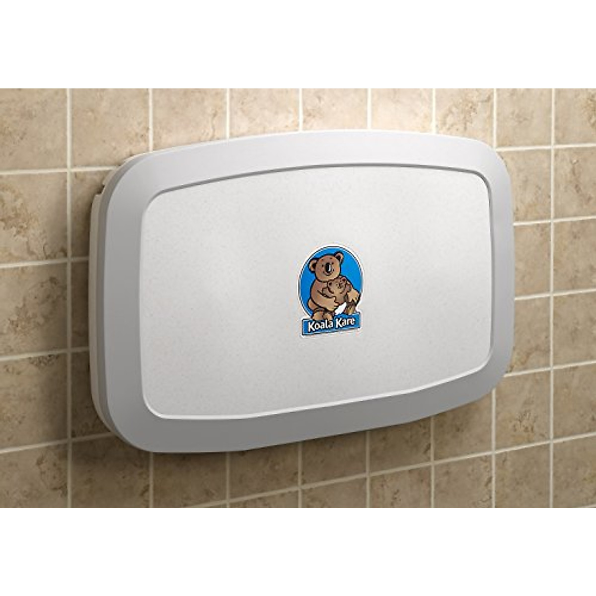 Koala Kare KB200-05 Horizontal Wall Mounted Baby Changing Station, White Granite