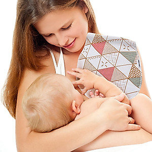 Burp Cloths Baby Burp Set, Burping Cloth Newborn Towel for Newborns Boys Girls 4 Pack 19.68x9.45in (Pink)