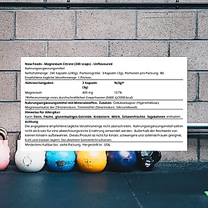 Now Supplements, Magnesium Citrate, Enzyme Function*, Nervous System Support*, 240 Veg Capsules