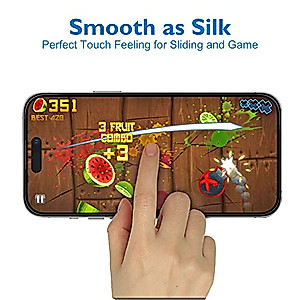 Mothca Matte Glass Screen Protector for iPhone 14 Pro Max Anti-Glare & Anti-Fingerprint Tempered Glass Clear Film Full Screen Case Friendly Bubble Free for iPhone14 Pro Max 6.7inch 2022 Smooth as Silk