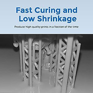 FLASHFORGE 3D Printer Resin 1kg(2.2lbs), LCD UV-Fast-Curing Resin 405nm Standard Photopolymer Resin for LCD Resin 3D Printer, Low Shrinkage and High Precision (Mint Green, 1000G)