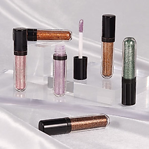 6Pcs Waterproof Glitter Eyeliner Liquid Glitter Eyeshadow Sticks Kit.Longwearing sombras de ojos Profesional Makeup Glitter for Eyes .6 Colorful Liquid Glitter Eye Liner Eye Shadow Set B