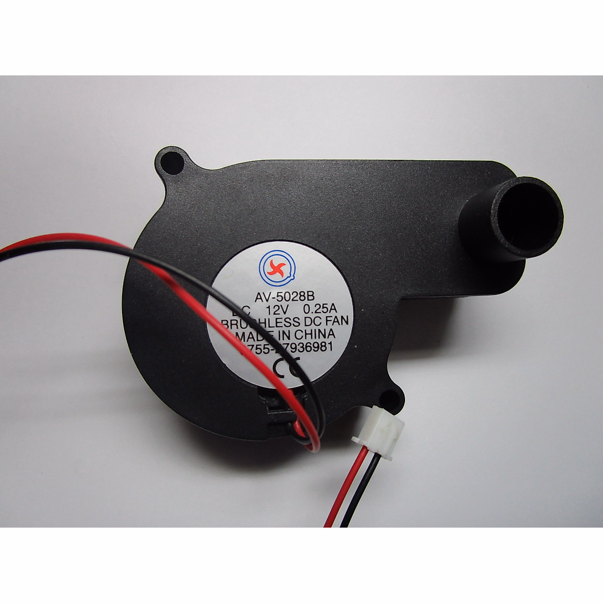 1 pcs Brushless DC Blower Fan 5028B 12V 2 Wires Black Color 50x28mm Ball-Bearing Skywalking