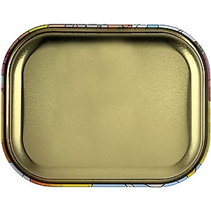 Long Neck Supply - Metal Rolling Tray Storage Smoke Accessories Cigarette Trays for Magnetic Set Kit - Peeled Eyes 7" x 5.5"…