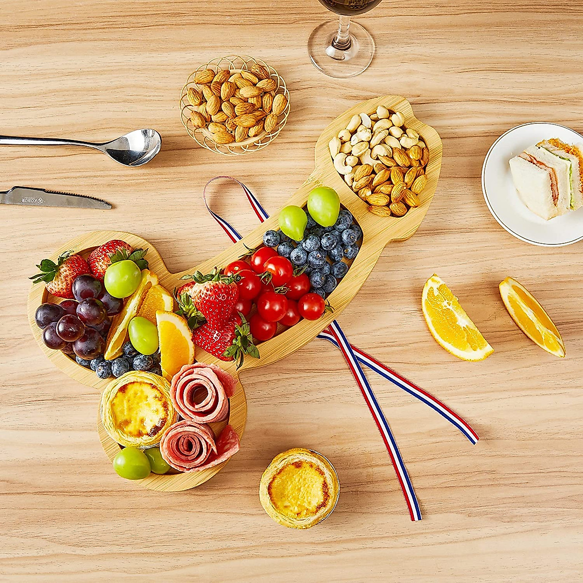 GIKIHY Funny Shape Aperitif Boards and Cheese Boards,Novelty Wood Party Charcuterie Board,Food Platter,Wooden Craft Ornament,Women Gifts for Housewarming Bachelor Party(15in)(Large)