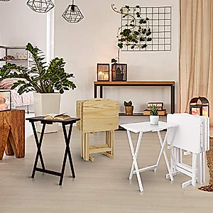 Casual Home 5pcs Set-White Tray Table