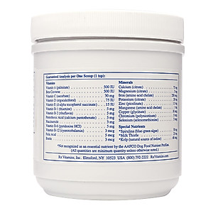 Rx Vitamins Essentials for Dogs - Daily Dog Multivitamin Powder - with Blue Spirulina for Dogs, Kelp Powder, and Milk Thistle for Dogs - Complete Dog Vitamins and Essential Minerals - 8 oz