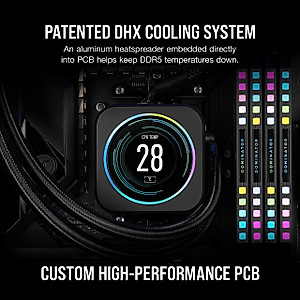 CORSAIR DOMINATOR PLATINUM RGB DDR5 RAM 64GB (2x32GB) 5200MHz CL40 AMD EXPO iCUE Compatible Computer Memory - Gray (CMT64GX5M2B5200Z40K)