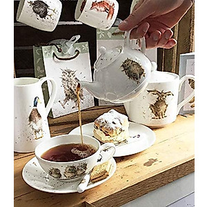 Royal Worcester Wrendale Designs Collection Oven Glove | for Cooking, Grilling, Baking, and Serving | Oven Mitt with Animal Design | Machine Washable | Measures 14.3X 7.7